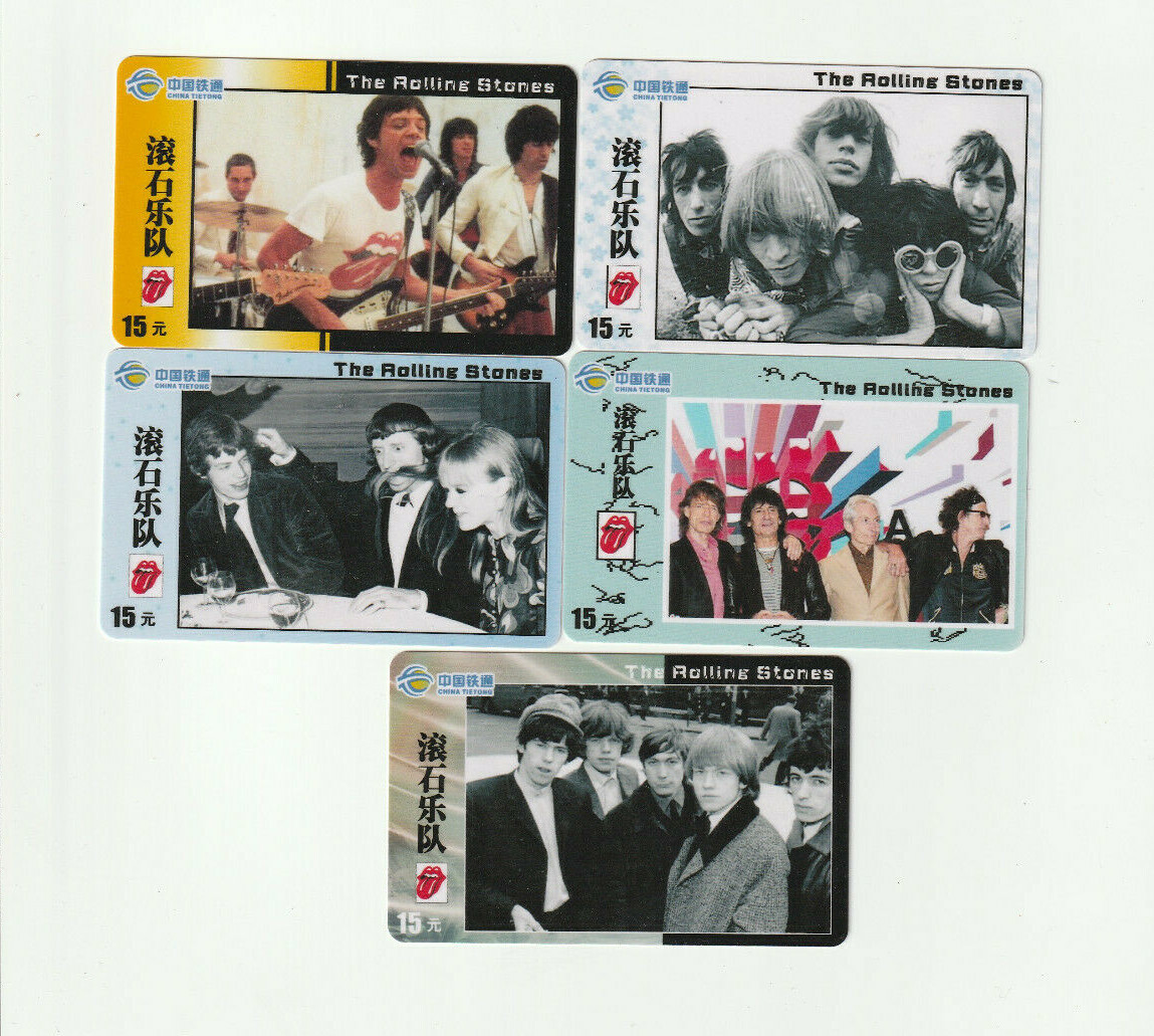 (5) Rolling Stones Rare Phone Cards | eBay