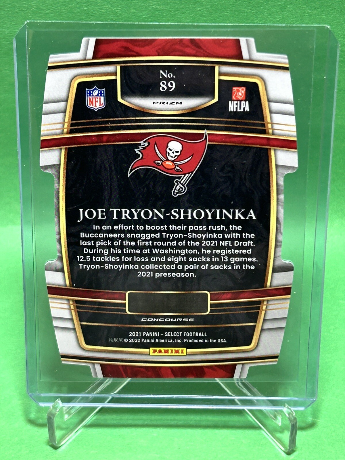 2021 Panini Select - Concourse Red & Blue Prizm Die-Cut #89 Joe Tryon ...