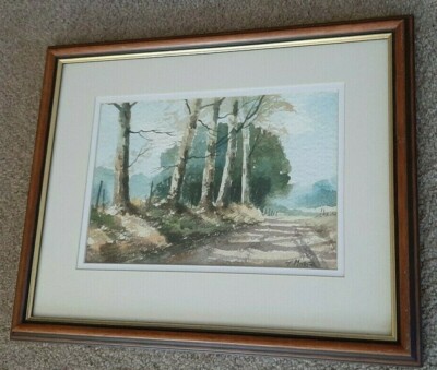 ORIGINAL FRAMED WATERCOLOUR SIGNED BY ENGLISH ARTIST THOMAS MOORE ...