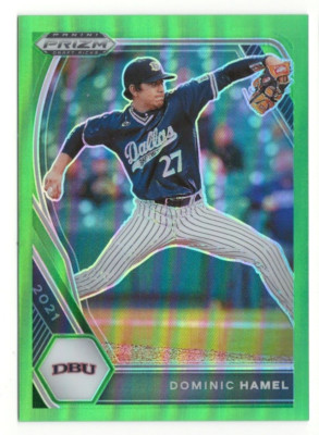 Dominic Hamel 2021 Panini Prizm Draft Picks Prizms Lime Green /75 #81 ...
