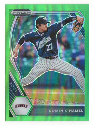 Dominic Hamel 2021 Panini Prizm Draft Picks Prizms Lime Green /75 #81 ...