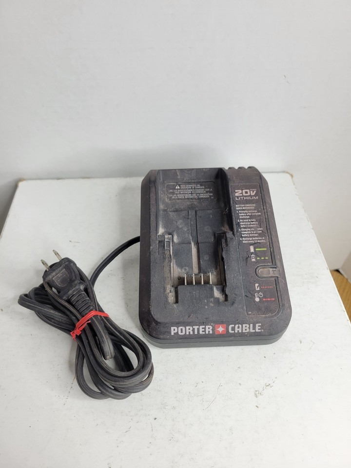 Porter Cable Black Battery Charger PCC691L 20V Max Lithium Rapid ...