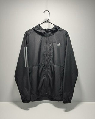 adidas Men's Black Own The Run Jkt Reflective Printing Running Jacket ...