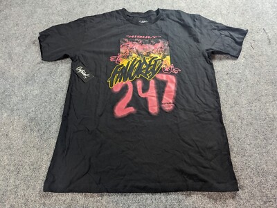 Outrank T-Shirt Men's XL Black Graphic Print 24/7 NWT | eBay