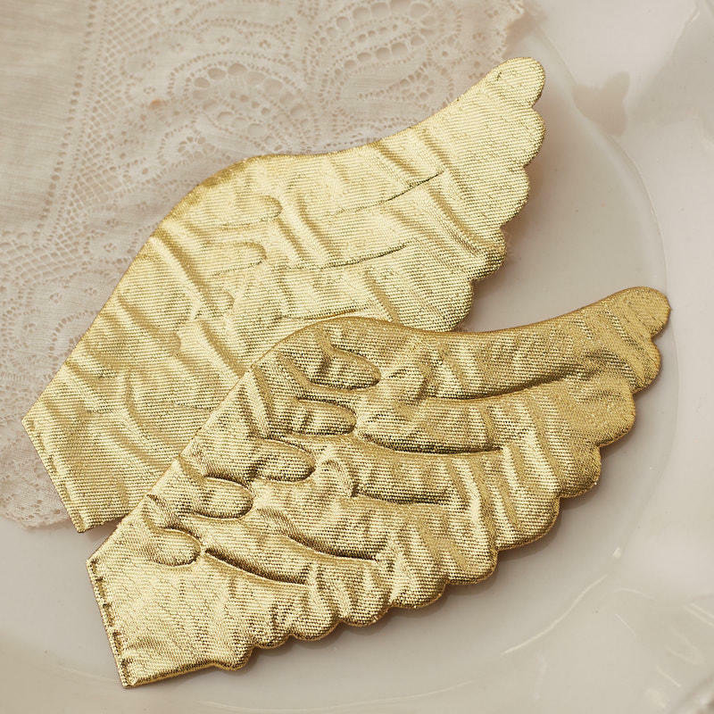 Gold Puffy Angel Wings | eBay