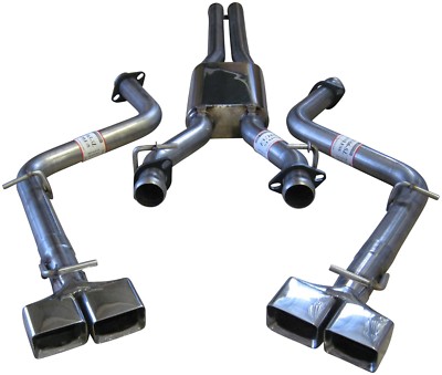 Solo Performance Cat Back RT Challenger Performance Exhaust Quad Square ...