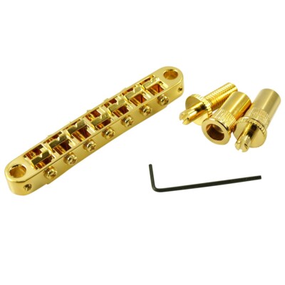 NEW - TonePros TP7 7-String Tunematic Metric Bridge, GOLD | eBay