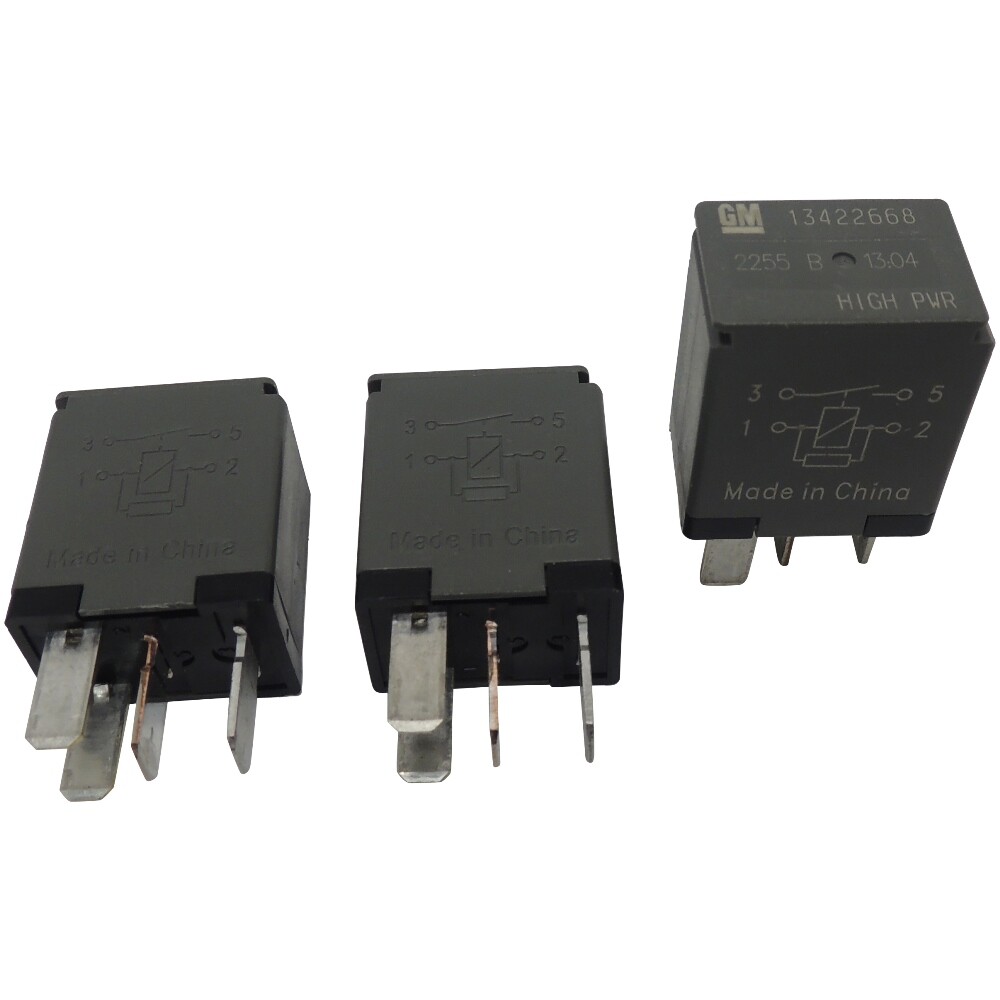 OEM GM 4-Pin Relays 3-Pack High Power 4-Terminal Multi-Use Relays ...