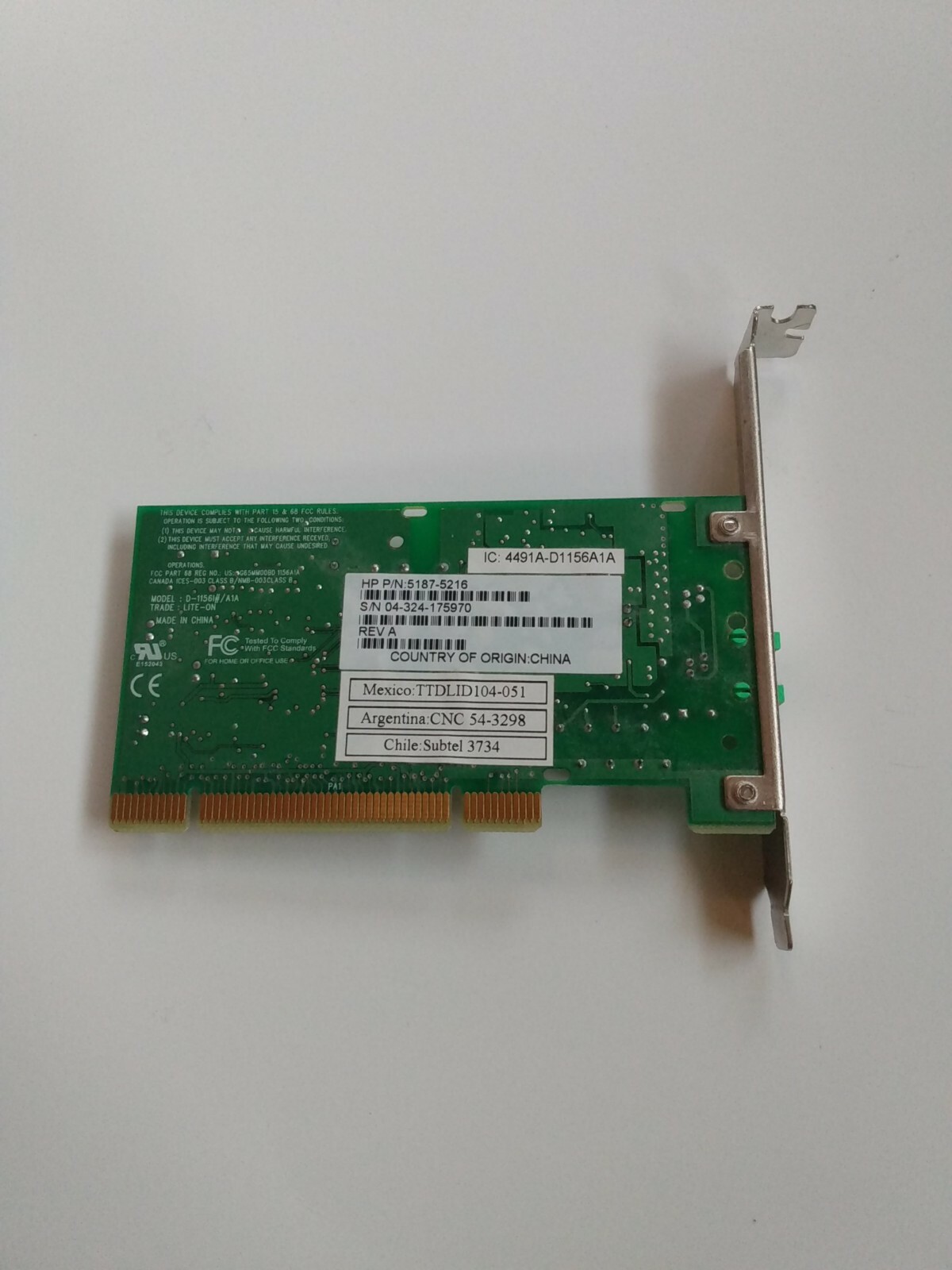 Aoere systems UPCI Fax Modem Card for PC/computer | eBay