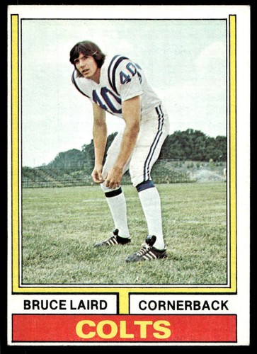 Bruce Laird 1974 Topps #96 Baltimore Colts Football Card | eBay