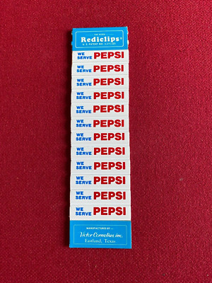 1960's, PEPSI-COLA, "Un-Used" Sheet of Menu Clips (Scarce / Vintage) | eBay