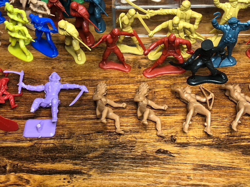 Vintage Western Cowboys, Indians, Vikings, Knights, & Ho Scale Figure ...