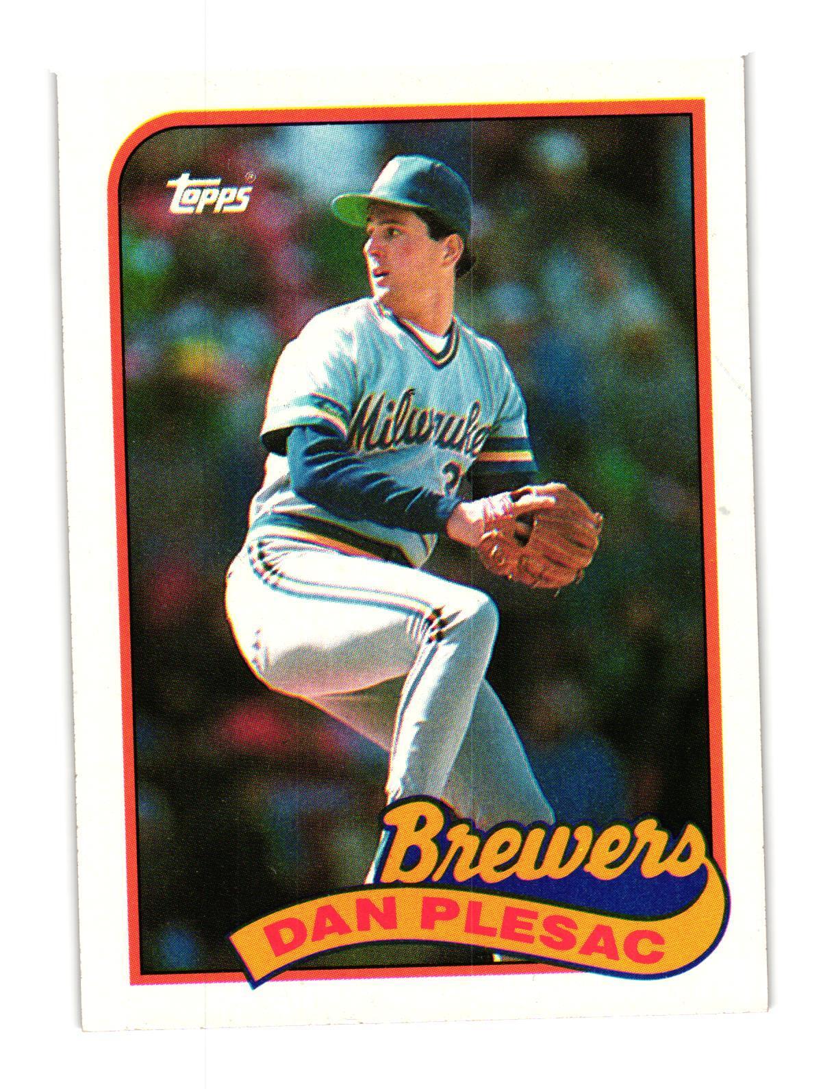 1989 Topps #740 Dan Plesac Milwaukee Brewers | eBay