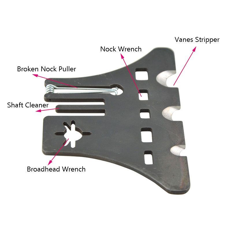 Archery Arrows Tool Multifunction Shaft Fletching Glue Remover Nock ...