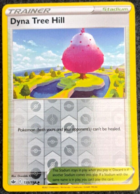Dyna Tree Hill Reverse Holo Pokemon TCG Card 135/198 | eBay
