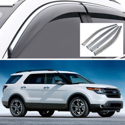4P Side Window Deflector Visors Rain Guards Vent Shade for Ford ...