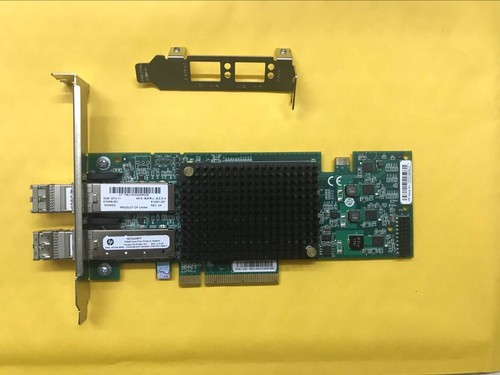 HP NC552SFP DUAL PORT 10GbE SERVER ADAPTER 614203 B21 HP With 2 Transce ...