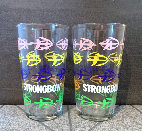 Strongbow Pint Glasses x 2 NEW SHAPE NEW | eBay UK