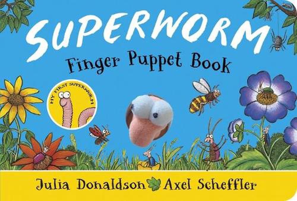 Superworm Finger Puppet Book - the wriggliest, squiggliest superhero ever! by Ju | eBay