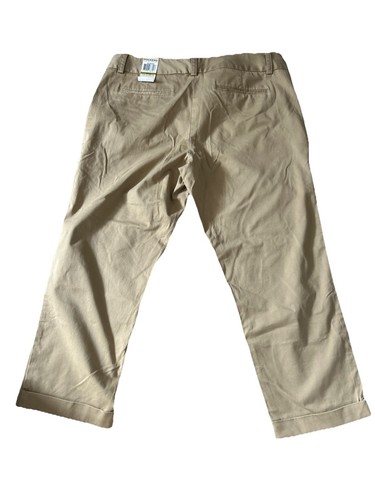 DOCKERS LADIES TAN KHAKI CAPRI PANTS-14-NWT-$42 TAG-Super Soft | eBay