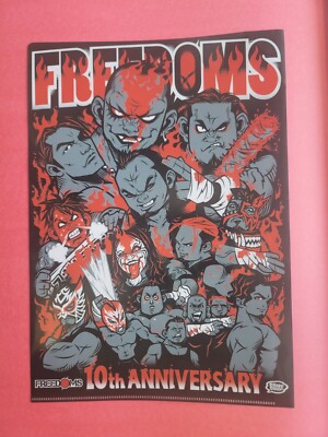 FREEDOMS Official File Folder BJW Big Japan Pro Wrestling Death Match ...