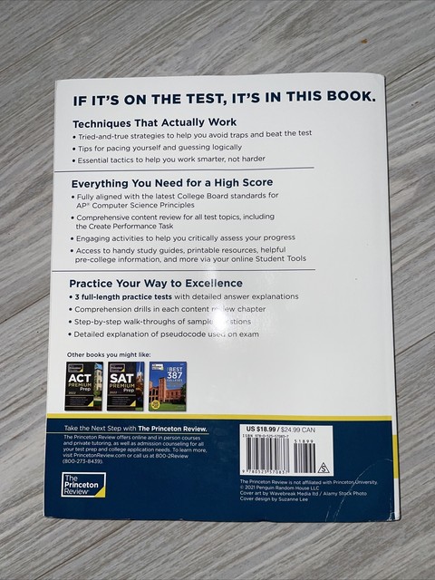 College Test Preparation Ser.: Princeton Review AP Computer Science ...
