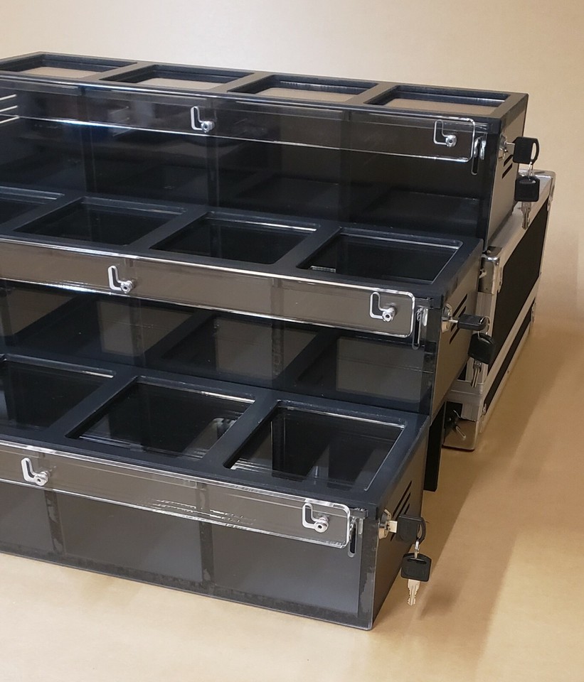 4 tier reptile snake lizard hatchling displays for reptile show vending ...