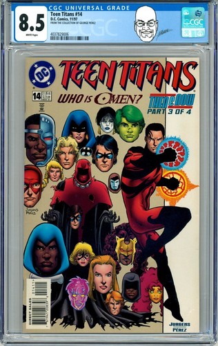 George Perez Pedigree Collection CGC 8.5 Teen Titans #14 Nightwing ...