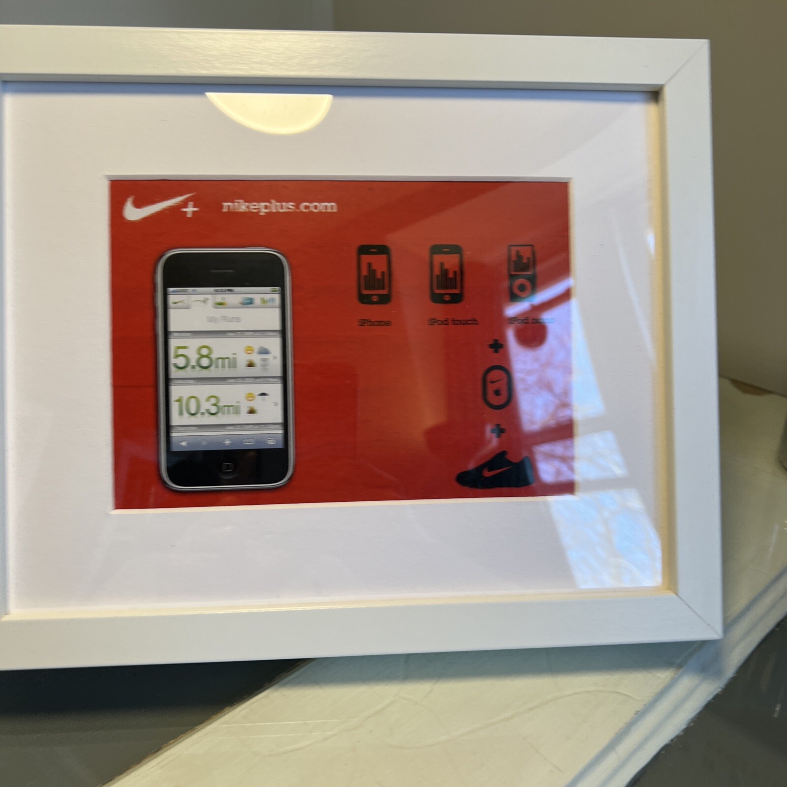 11x9" Vintage Nike Plus Retro Nike Frame Sneakerhead Art Picture | eBay