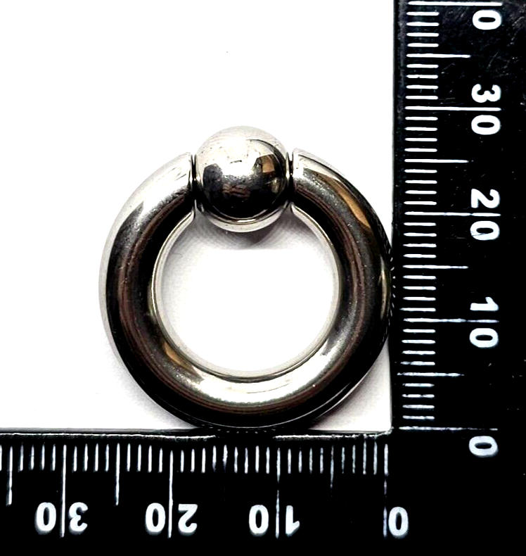 Easy Fit Heavy 28mm Ring CBR Ring 2g (6mm) 10mm Ball Closure PA Prince ...