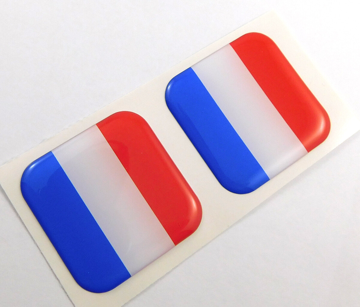 France french flag Square Domed Decal car bike gel stickers 1.5" 2pc | eBay