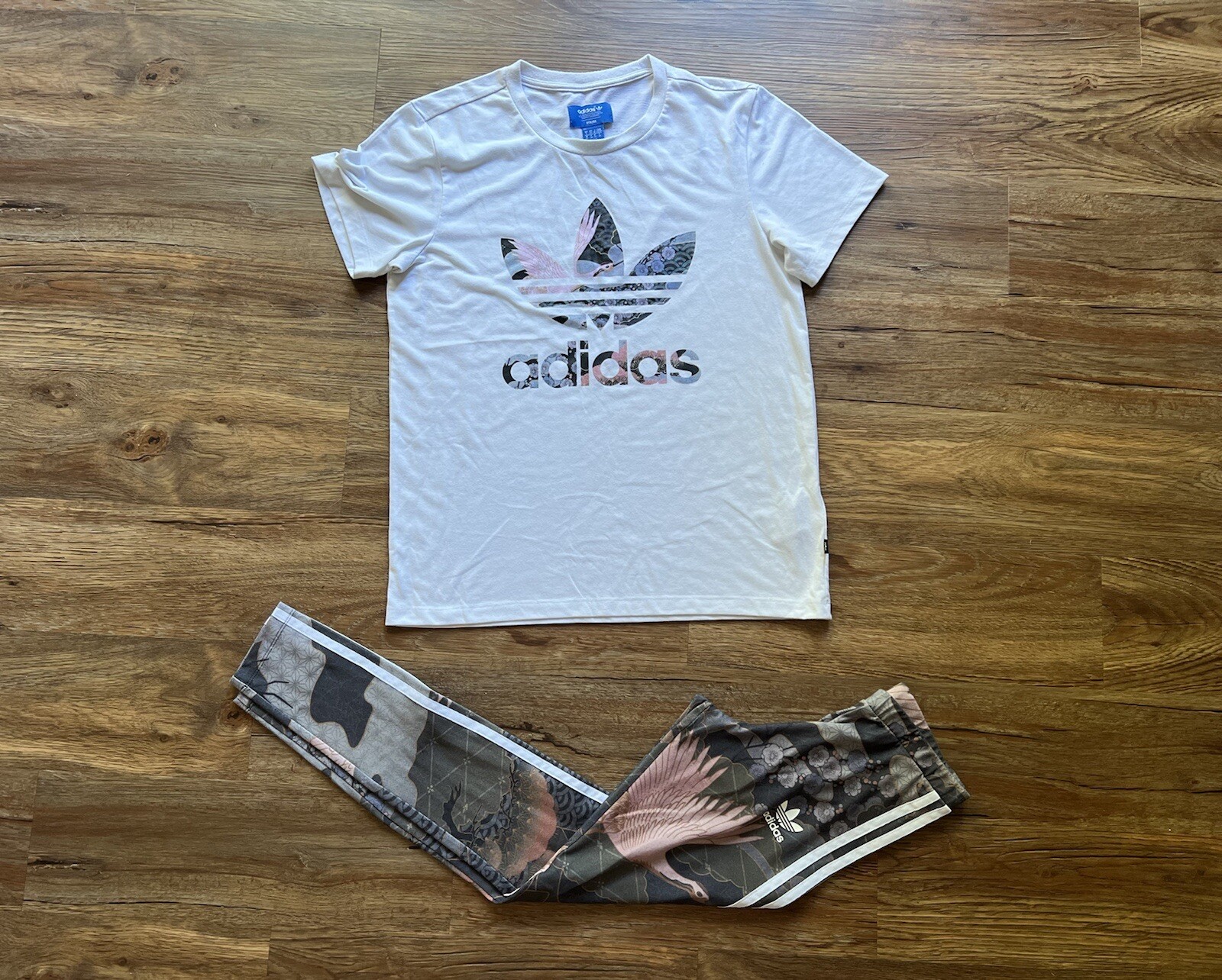 adidas Asia Arena Shirt + Leggings 2-piece Bundle XS … - Gem