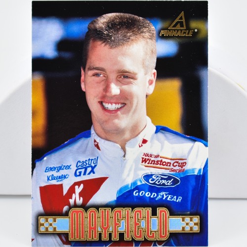 Vintage 1997 Jeremy Mayfield NASCAR Racing Stats Pinnacle Trading Card ...