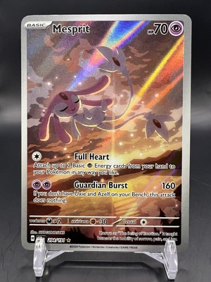 Pokémon TCG Mesprit 204/191 Sv08: Surging Sparks Holo Illustration Rare ...