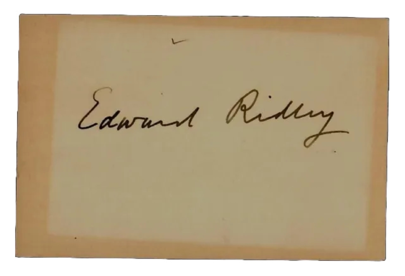 RARE!! "British High Court" Sir Edward Ridley Hand Signed 2.25X3.25 ...