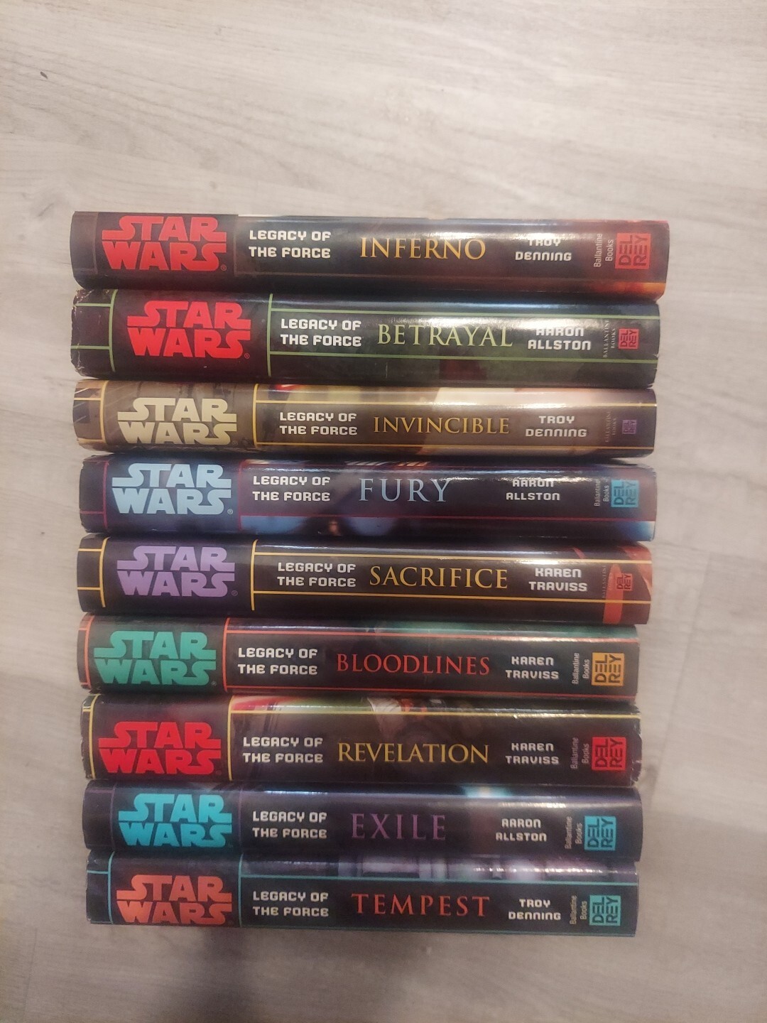 Star Wars Legacy Of The Force Books Complete Set Lot 1-9, Hardback Free ...