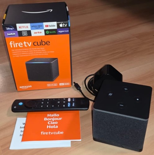 Amazon Fire TV Cube Streaming Mediaplayer Alexa Wi-Fi 6E, 4K Ultra HD ...