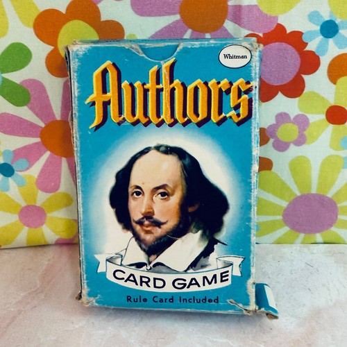 Vintage 1950's Whitman "Authors" Card Game, Children's Card Game ...