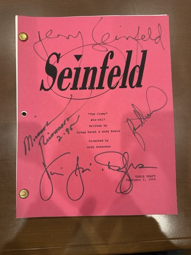 Seinfeld “The Jimmy” 1995 Script Signed by Jerry Seinfeld and cast. | eBay