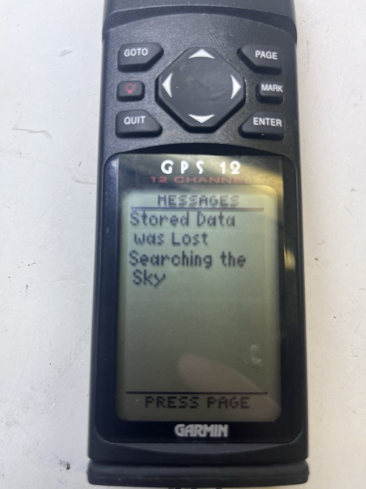 GARMIN GPS 12 Channel GPS Handheld Outdoor Hiking Navigator. Tested ...