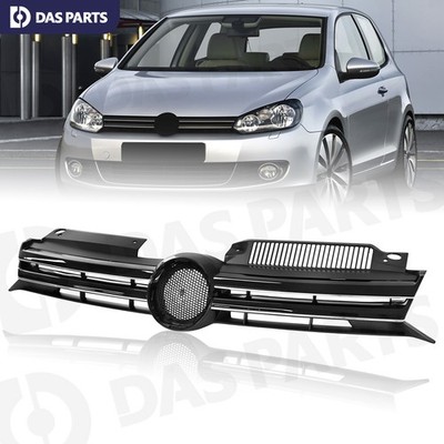 For 2010-2014 VW MK6 Golf/GTI/Jetta Sportwagen Black W/ Chrome Trim ...