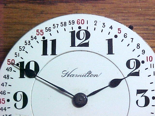 Hamilton 16S 21J 992 Second Model Montgomery Dial O/F Lever Set Nickel ...