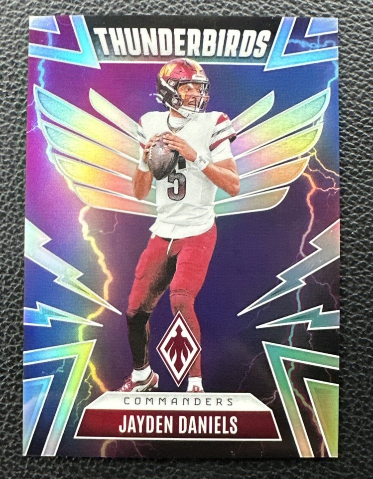 Jayden Daniels 2025 Panini Phoenix #50 Silver HOLO Thunderbirds 🔥💎 ...