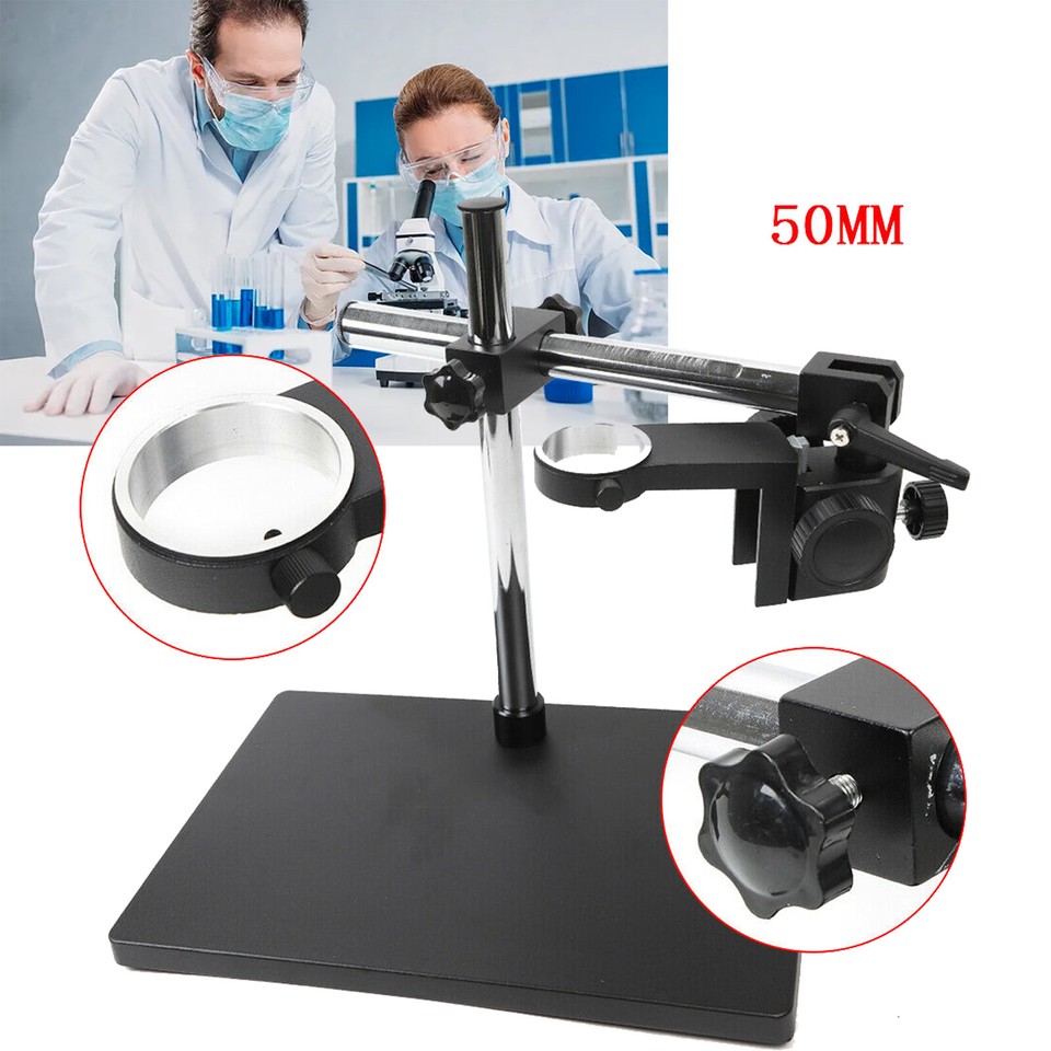 Microscope Large Stereo Boom Table Stand 50mm Ring Heavy Duty Holder ...