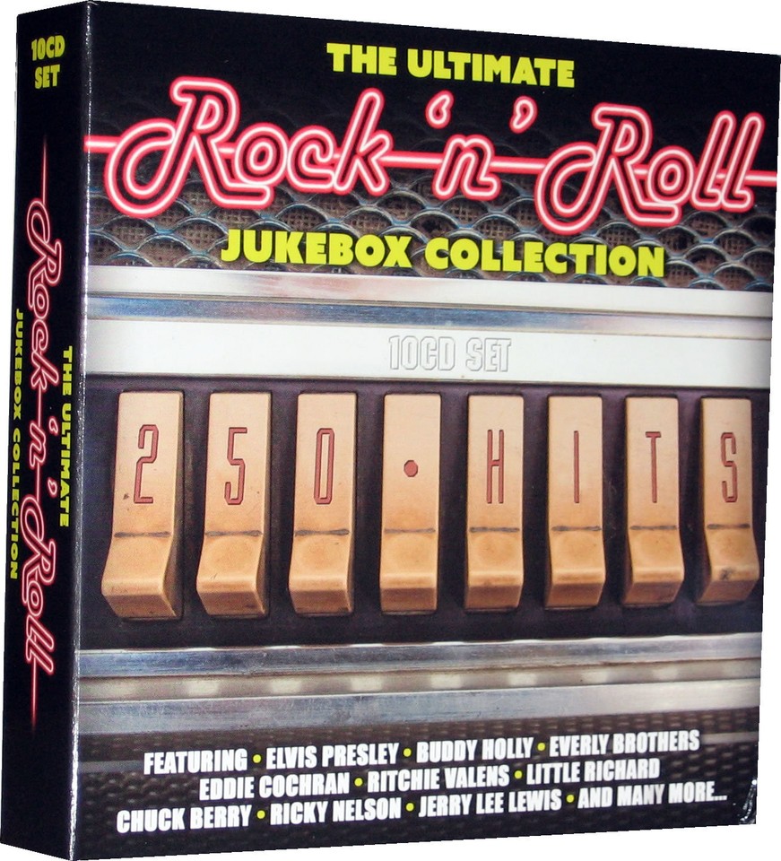 Rock n Roll 10 CDs 250 Hits The Ultimate Jukebox Collection Of 50s 60s ...