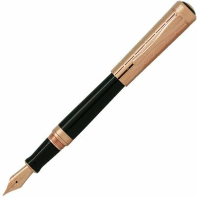 5280 Aspen Rose Gold and Black Fine Fountain Pen | eBay