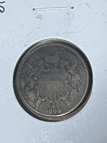 1865 Two Cent Piece 2C Ungraded Civil War Date US Copper Coin | eBay