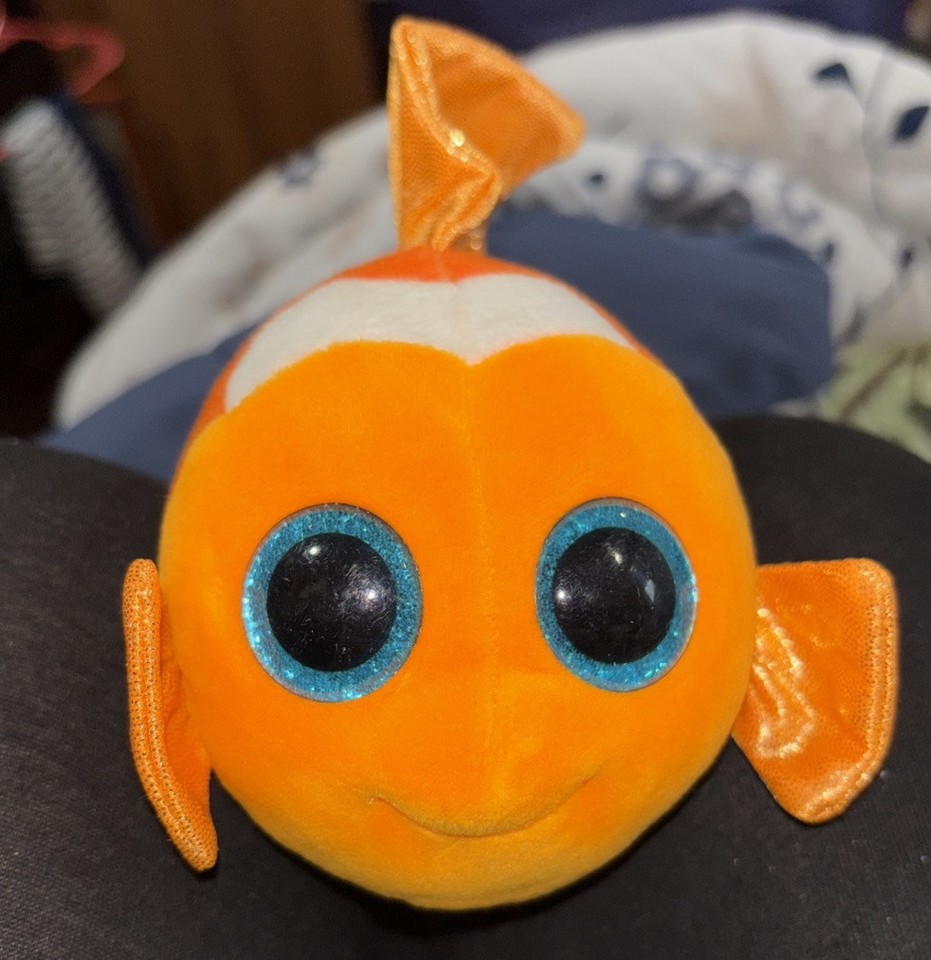 TY Beanie Boos SAMI The Goldfish 6" Beanbag Plush Stuffed Toy w ...