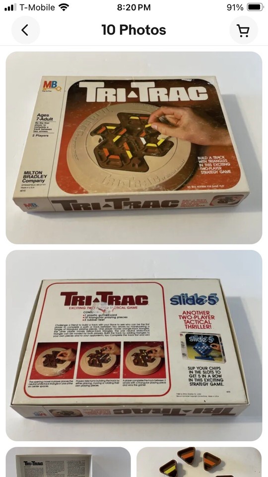Vintage "Tri Trac" Game by Milton Bradley - 1980 Edition - Complete! | eBay