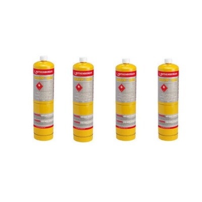 4 x Rothenberger 3.5536 MAPP MAP Pro Gas Cylinder For SuperFire Torch ...
